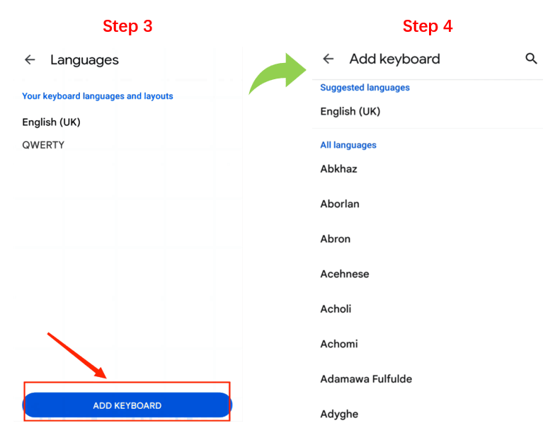 Pengalihan metode input Gboard